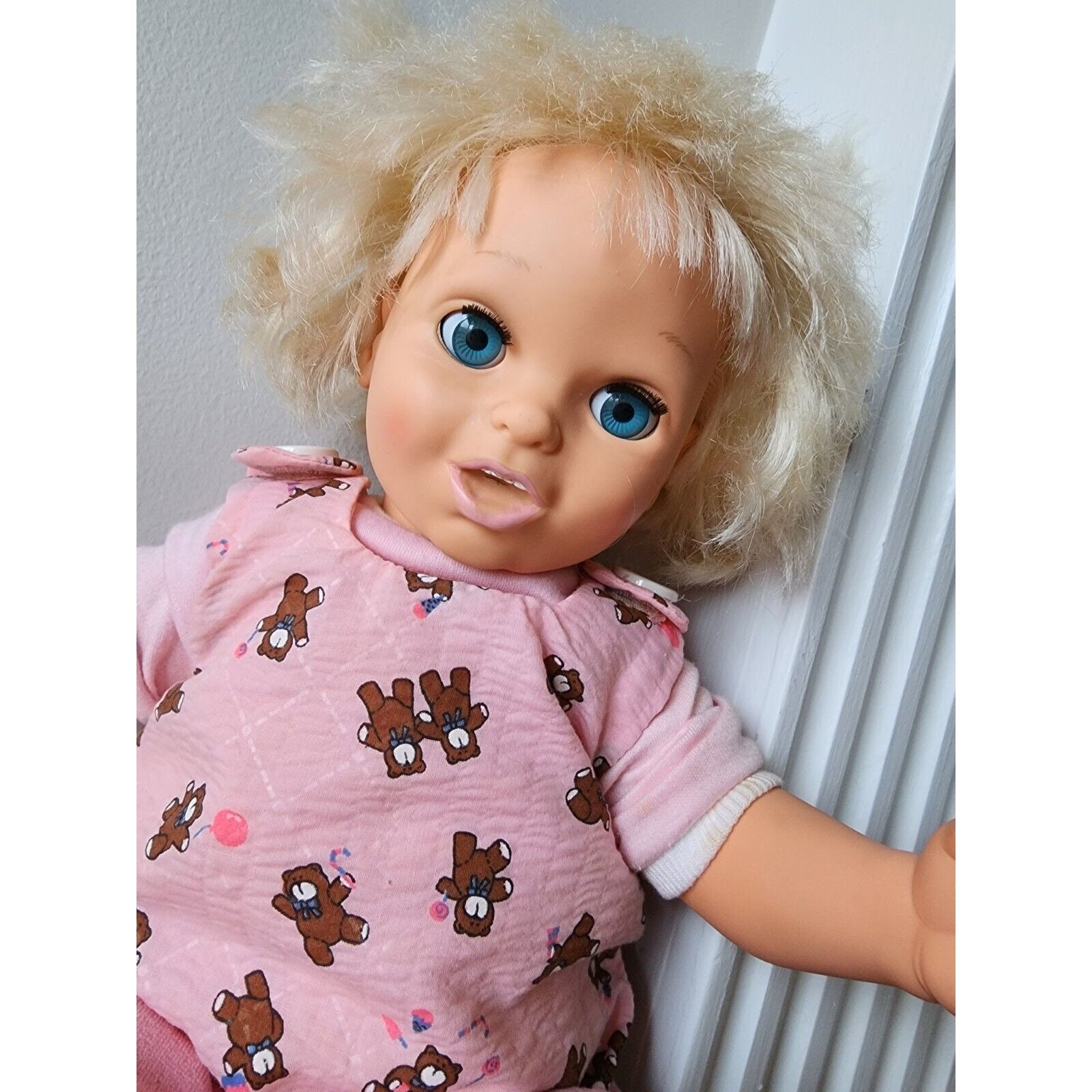 Baby Talk 18 Lewis Galoob Blonde Hair Blue Eyed Talking Doll WORKS ...