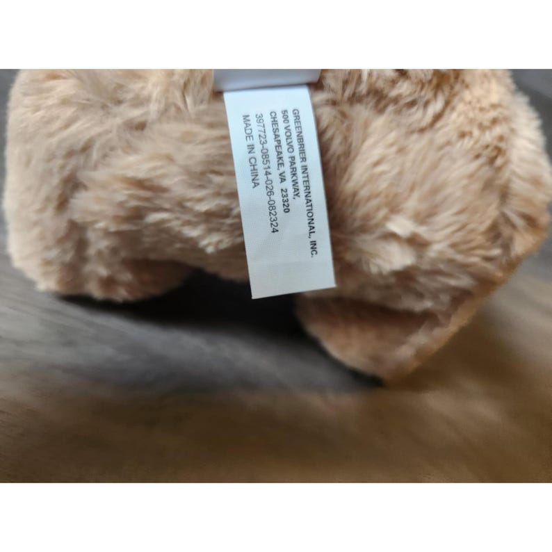 Toy Box Brown Teddy Bear Plush Sewn Eyes Red Bow 11 Inch Stuffed Animal ...