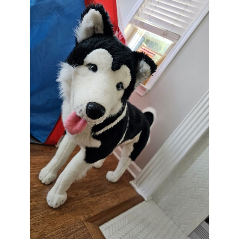 Husky Plush Dog Stuffed Life Size 30 by 24melissa & Doug Realistic ...