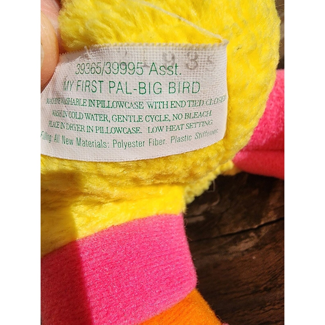 Sesame Street Big Bird My First Pal 11" Plush Toy 2000 Fisher Price ...