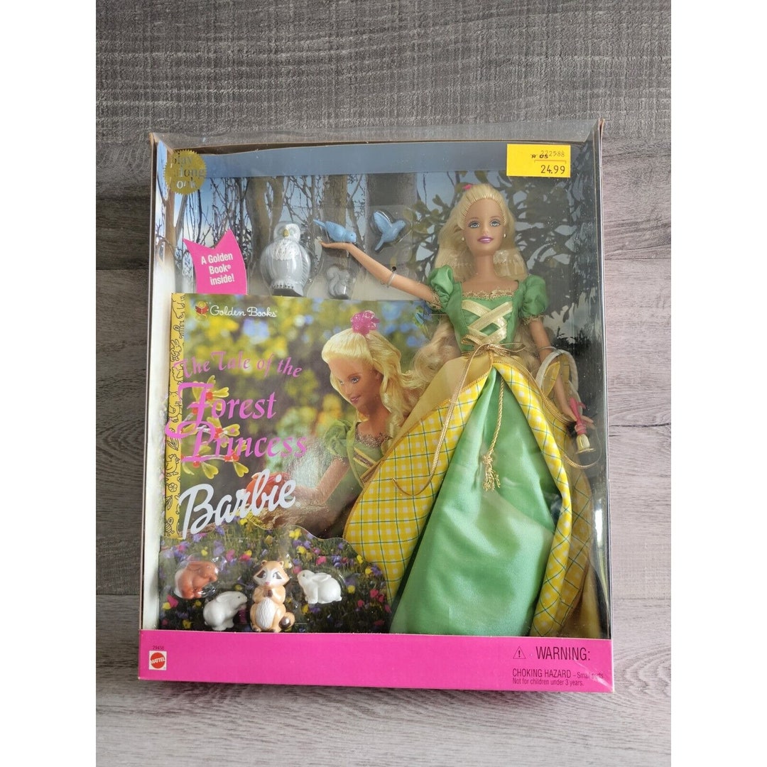 The Tale of the Forest Princess Barbie Doll A Golden Book 2000 Mattel ...