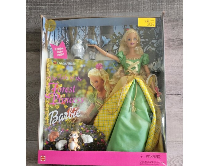 The Tale of the Forest Princess Barbie Doll A Golden Book 2000 Mattel ...