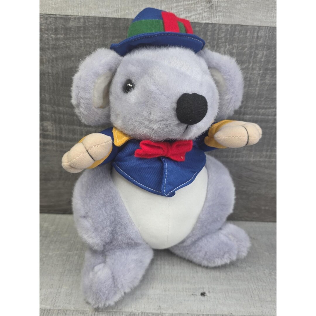 Vintage 10" Train Conductor Mouse Plush by Soft Things Stuffed Animal ...