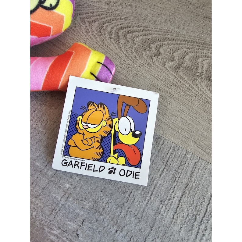 Garfield & Odie Plush 9 Toy Factory Chevron Striped PLUSH CAT Rainbow ...