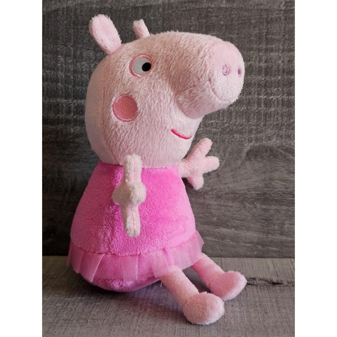Peppa Pig 8” Bean Plush in Pink Ballet Tutu Hasbro Stuffed Animal - Etsy