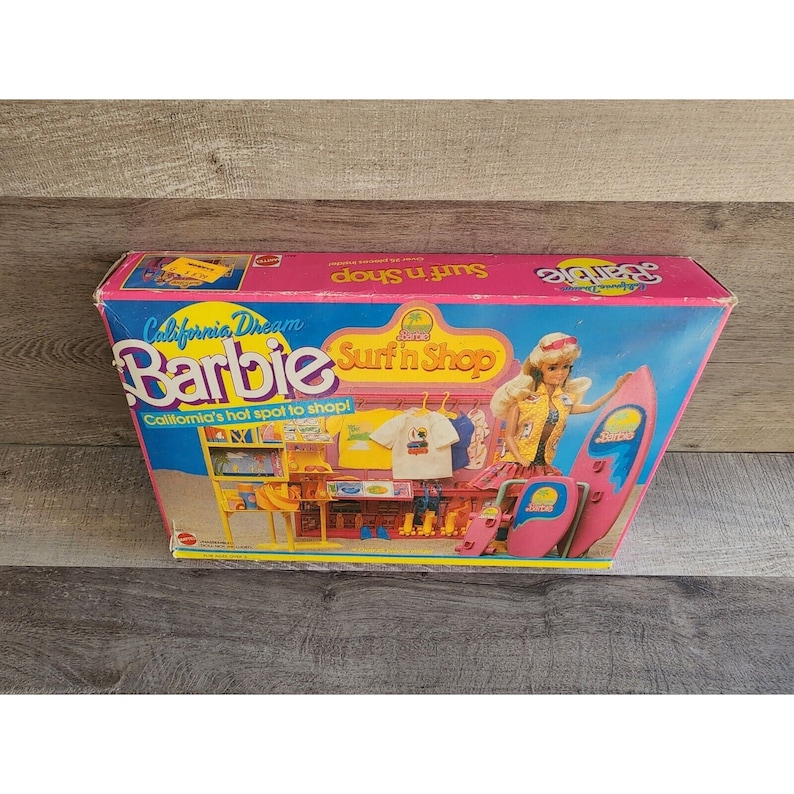 Vintage Barbie California Surf 'n Shop 1987 Mattel # 4461 Original Box ...