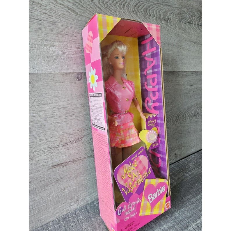 Make a Valentine Barbie Doll Vintage 1998 20339 Cool Stencils & Groovy ...