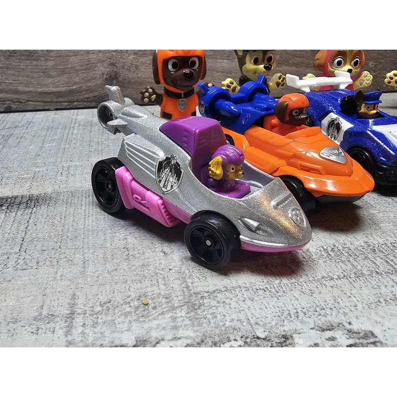 Paw Patrol Cars Bundle Figure Paw Patrol Play Time Bonus Finger Puppets ...