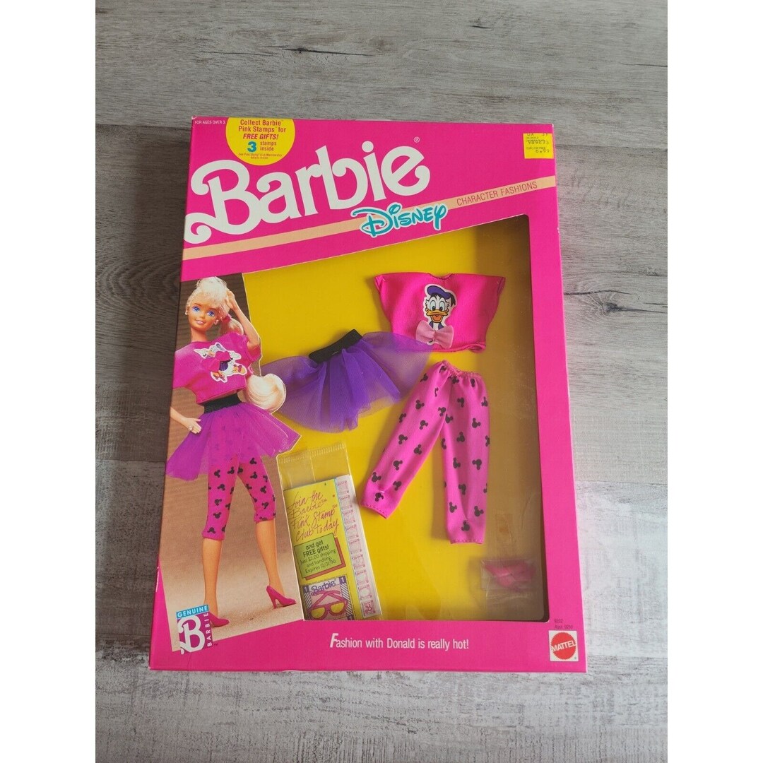 New 1989 Barbie Disney Character Fashions Mattel 9202 Donald Vintage - Etsy
