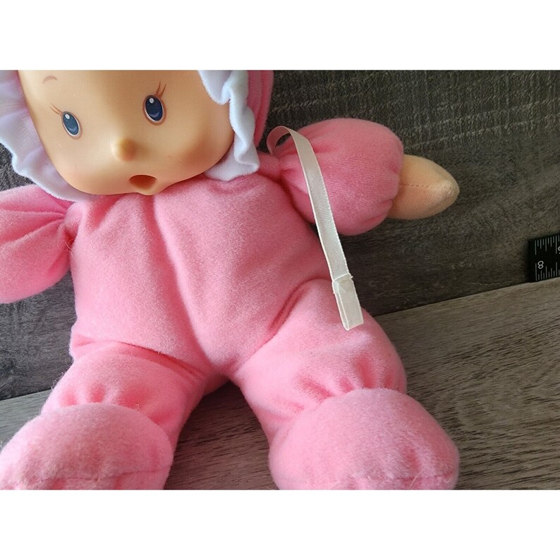 10 Pink Baby Doll Plush Cloth Soft Vinyl Face Pink Binky Pacifier HK ...