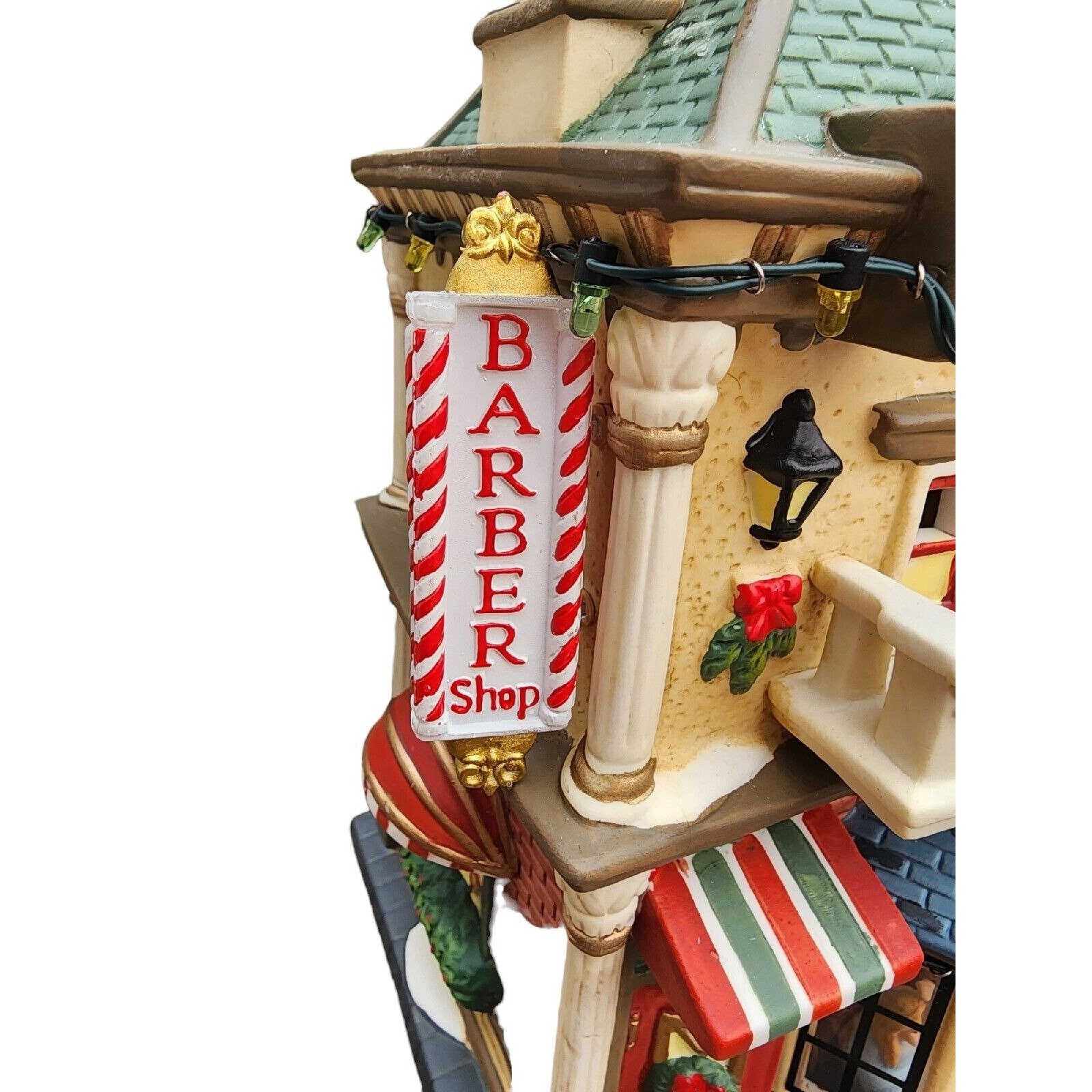 Heartland Valley Village Hand Painted Deluxe Porcelain Lighted Barber ...