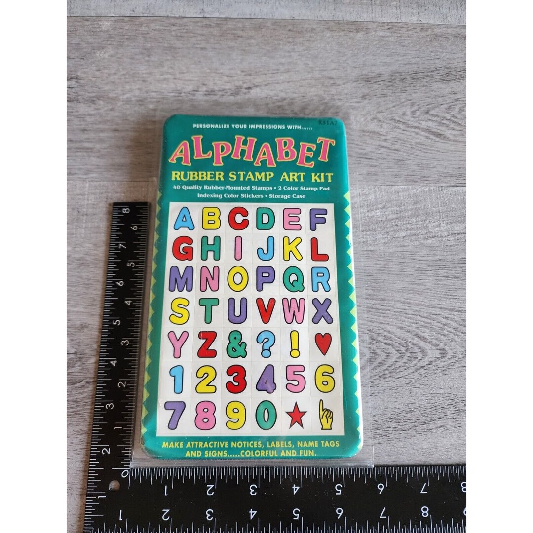 Alphabet Letters Rubber Stamp Set by Darice Letters Scrapbooking New ...