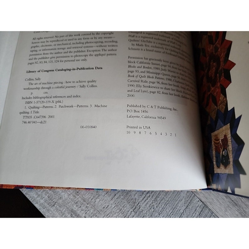 The Art of Machine Piecing Sally Collins C&T Publishing Craft Book ...