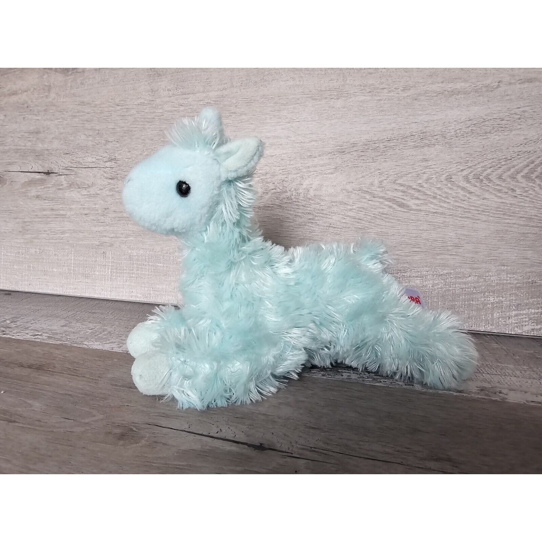 Aurora Plush Teal Blue Llama 8" Plush Stuffed Animal Toy 2018 Soft Rare ...