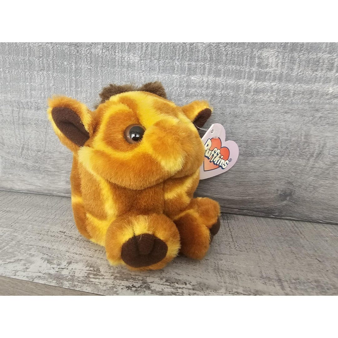 Vtg Ginger Puffkins Small Plush Stuffed Animal Toy Style # 6642 Safari ...