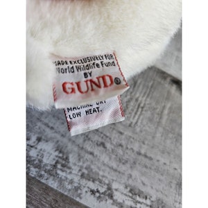 Vtg Realistic Gund Panda Bear Plush World Wildlife Fund 5052 Toy ...