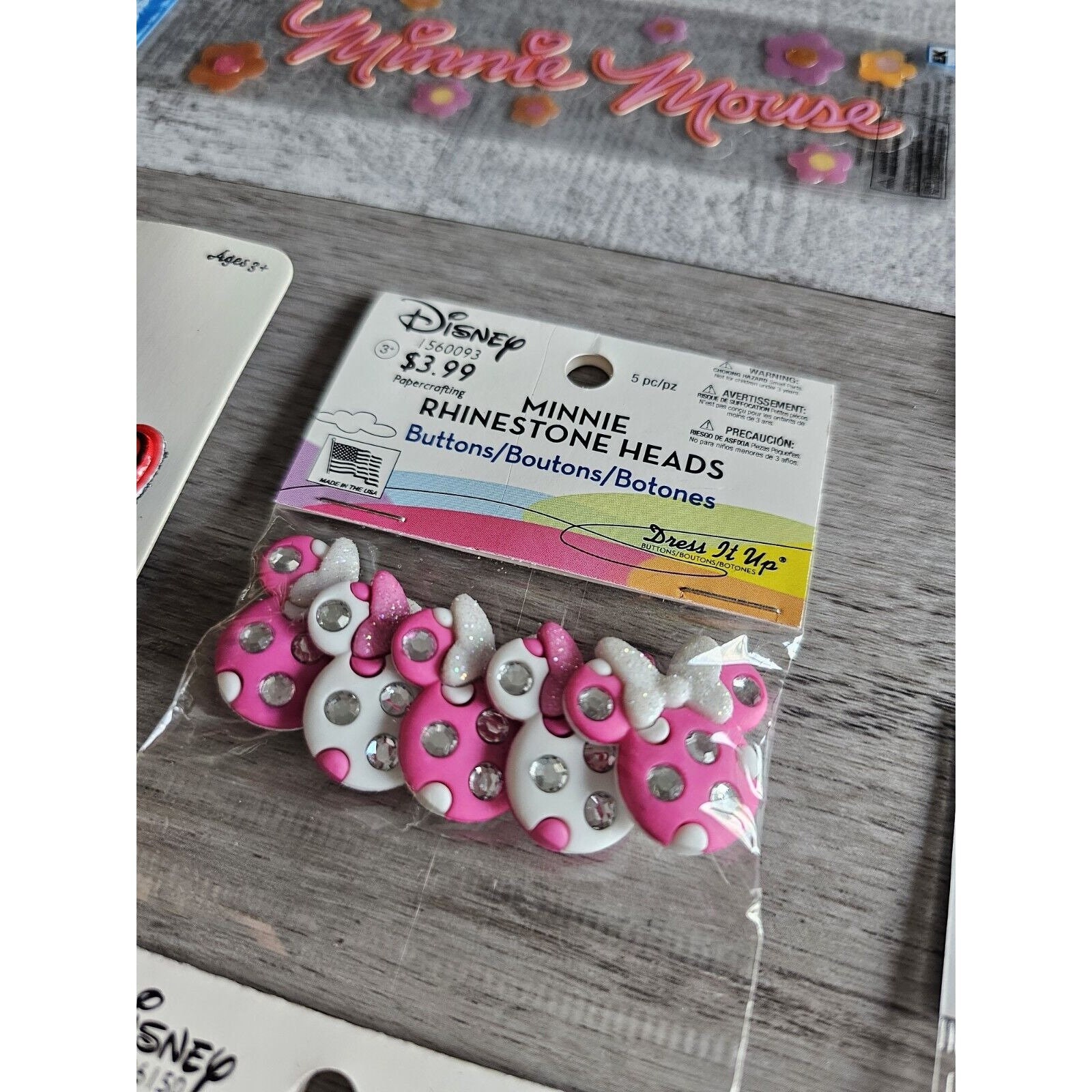 Sticker Lot Disney MINNIE MOUSE Scrapbooking 3D Stickers RARE - Etsy