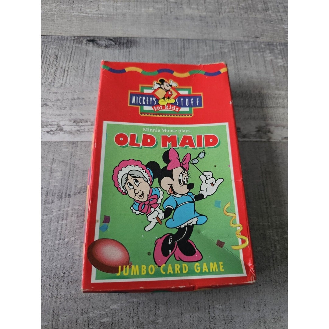 Minnie Mouse Plays Old Maid Jumbo Card Game Parker Brothers 1994 ...