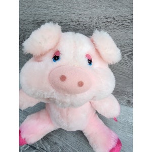 Vintage Russ Berrie Pig Plush No 547 Stuffed Animal Pink Piglet Stuffy ...
