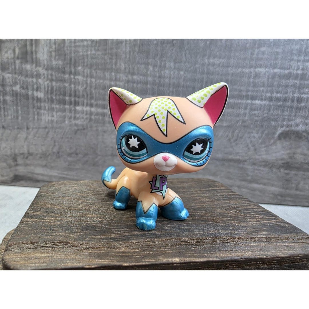 AUTHENTIC Littlest Pet Shop Superhero Cat Comic Con LPS Holy Grail Rare ...