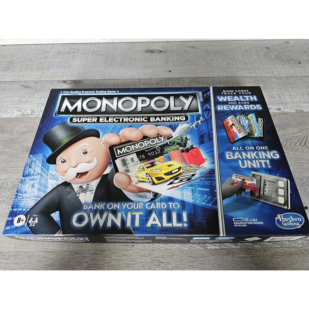 Monopoly Super Electronic Banking Board Game - Etsy