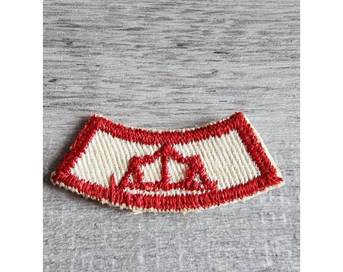 Vintage Boy SCOUT Red White Segment PATCH Tent BSA Camp Camping Badge 1950s - Etsy