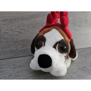 Russ Berrie Brandy St Bernard Puppy Dog Big Eyes Plush Stuffed Reindeer ...
