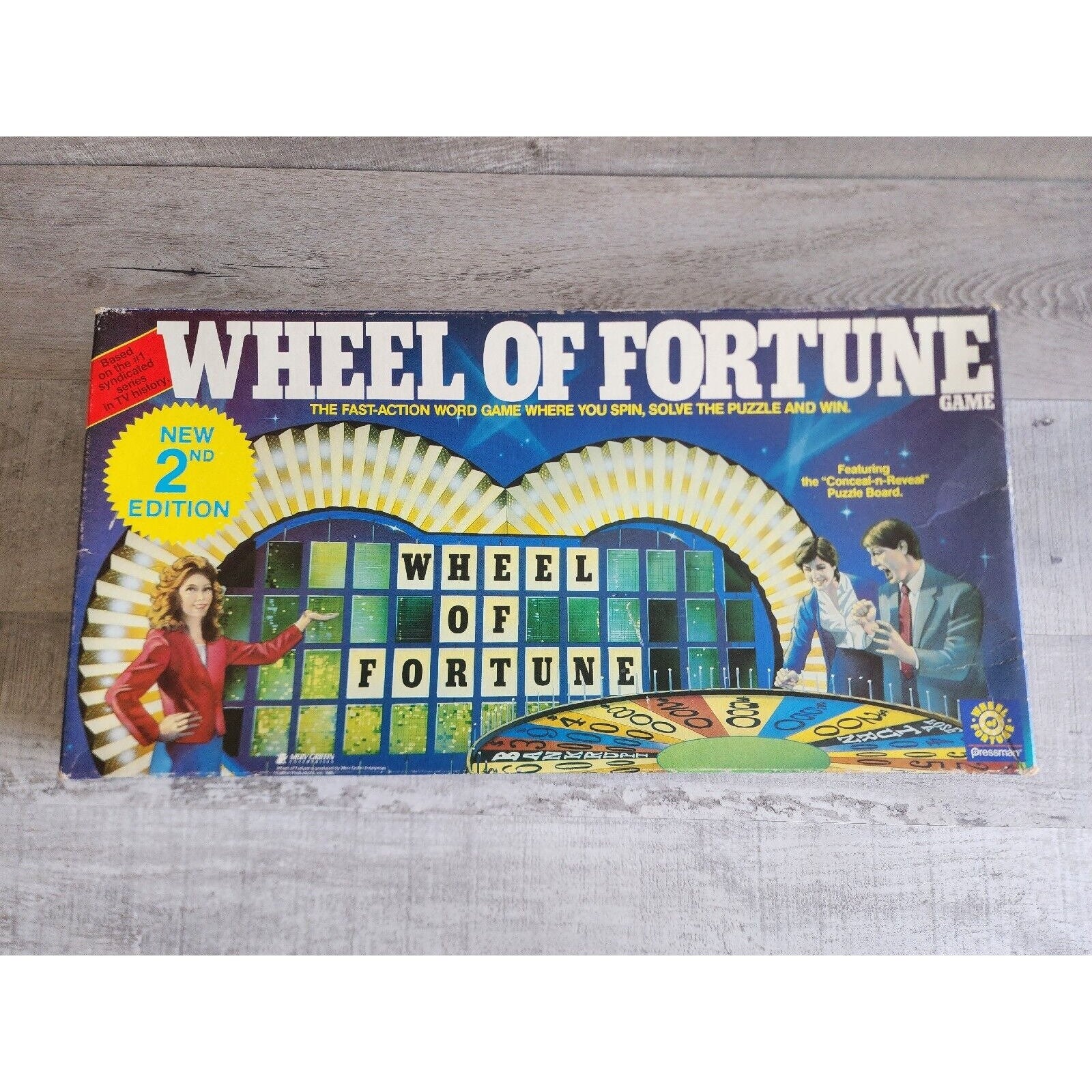 Vintage Wheel of Fortune Board Game Pressman 1985 Merv Griffin ...