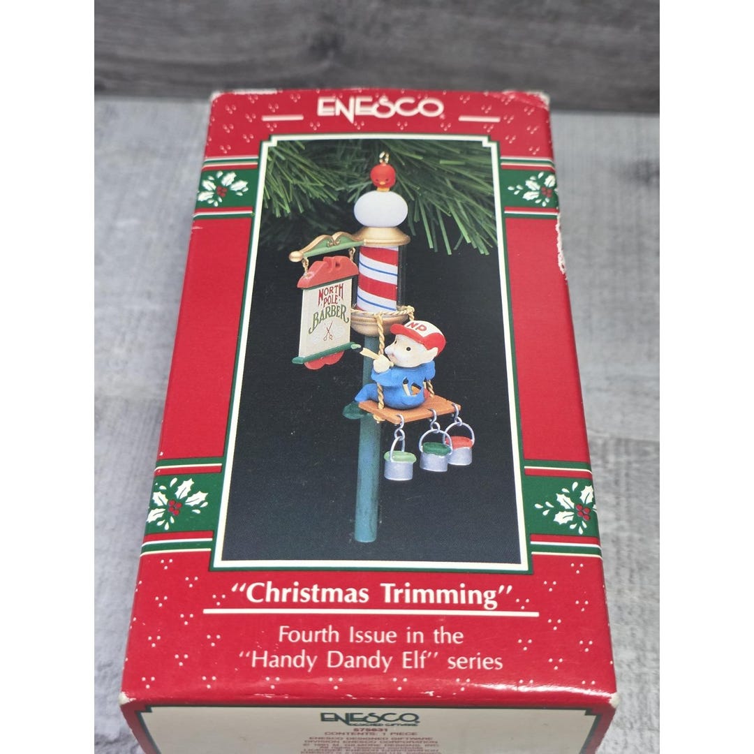 Enesco “christmas Trimming” Fourth Issue in the Handy Dandy Elf Series ...