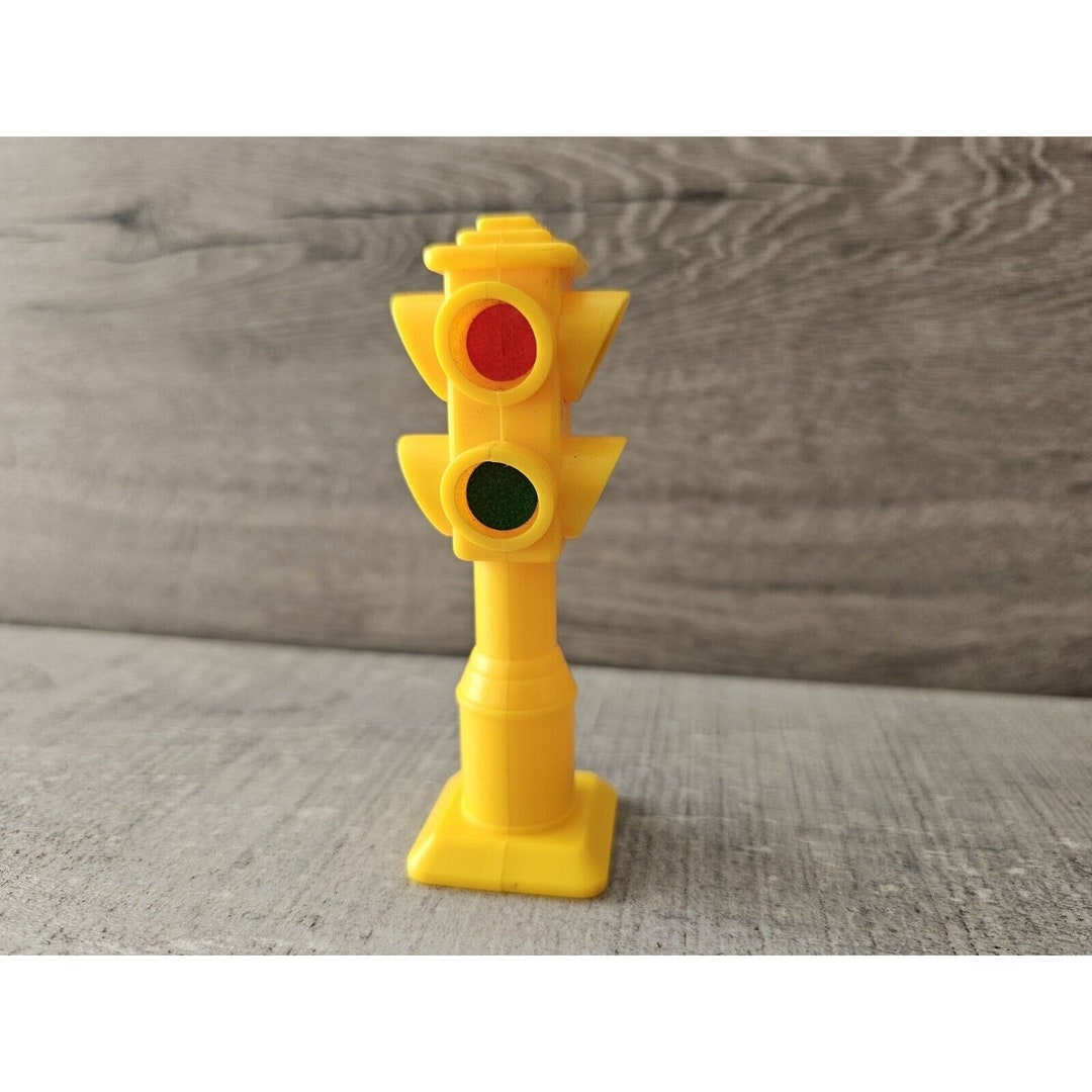 Vintage 4" Tall Plastic Traffic Light 4 Way Stop 1990s Replacement Part ...