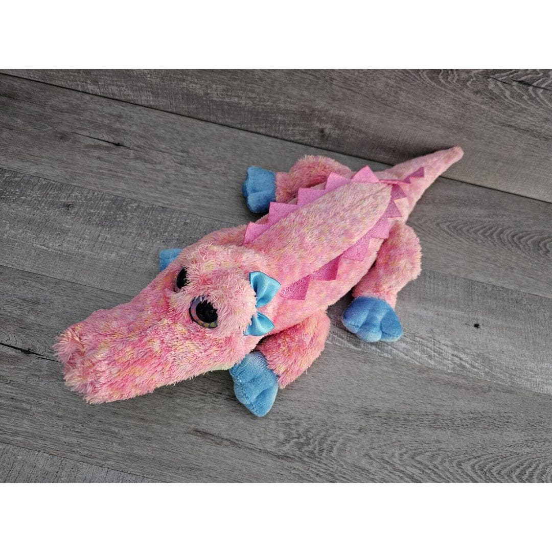 Wild Republic Alligator Plush Crocodile Pink Green Blue 17" Stuffed ...