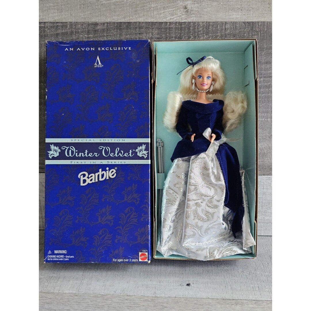 Winter Velvet Barbie Avon Exclusive Special Edition First in Series ...
