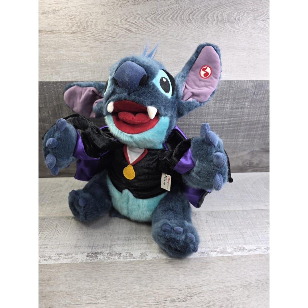 USA Disney Vampire Stitch Talking Plush Soft Toy Halloween Dracula Rare ...