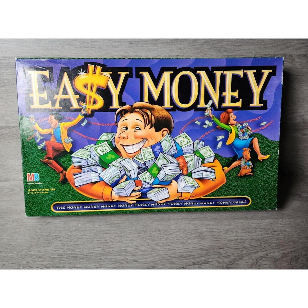 Vintage 1996 Milton Bradley "easy Money" Board Game Complete - Etsy