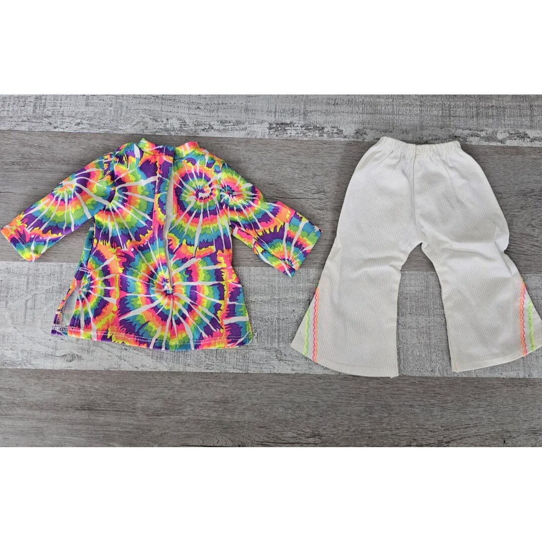 18" Doll Outfit 1960s Hippie Halloween Costume Tye Dye #3 - Etsy