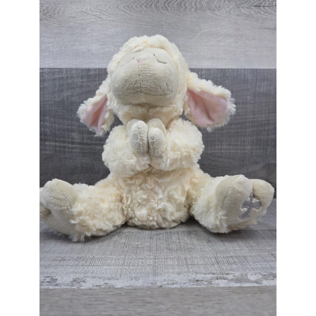 Ganz Praying Lamb Plush Stuffed Animal Toy God Bless This Child 10" G48 ...