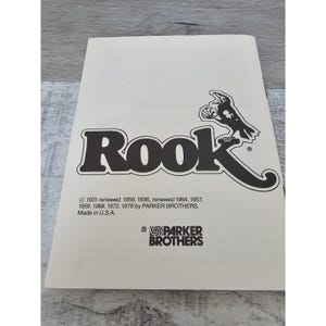 Vintage ROOK 1983 Orange Box Card Game Parker Brothers Complete - Etsy