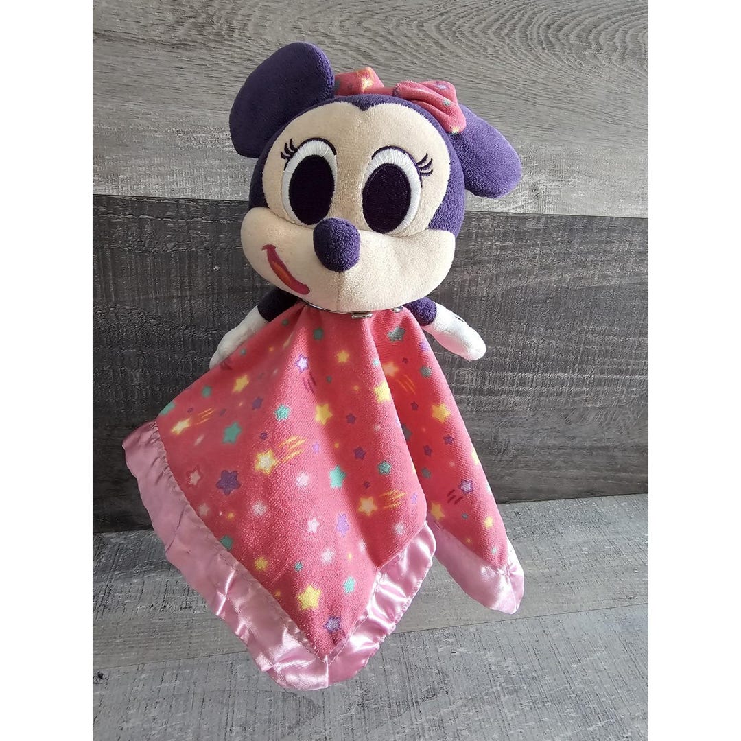 Disney Junior Lullabies Rattle Lovey Blankie Minnie Mouse Multicolor ...
