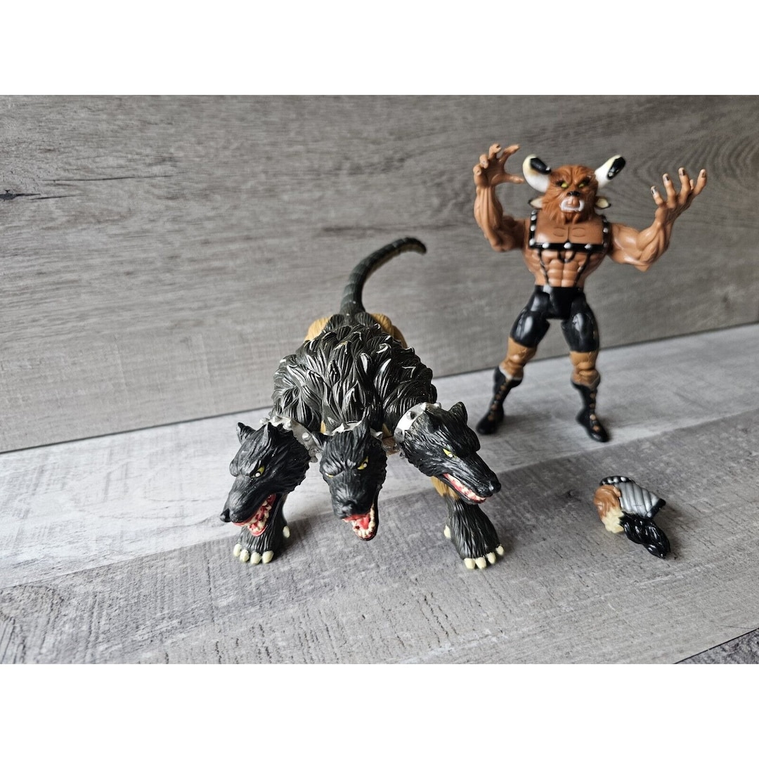 Vtg Cerberus Hercules the Legendary Journey Action Figure & Minotaur ...