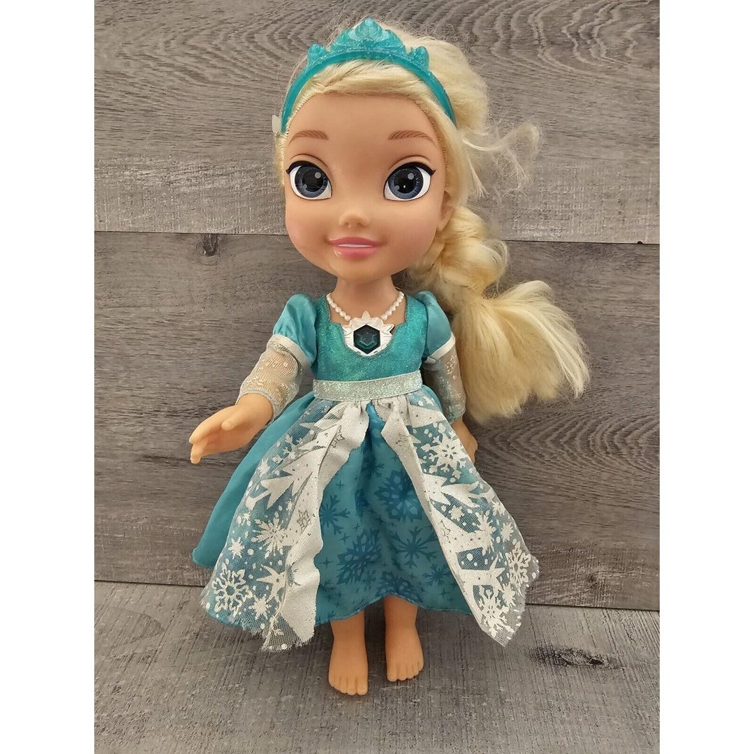 Jakks Pacific Disney Frozen Elsa 13" Vinyl Doll Lights up Singing WORKS ...