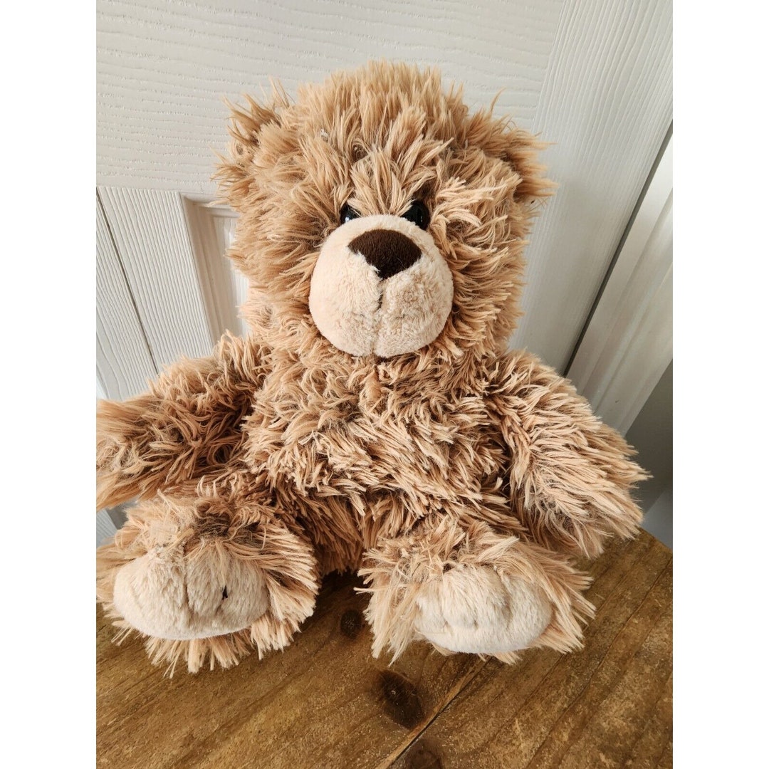 Aurora Teddy Bear Bonny Tan Plush Stuffed Animal Toy Brown 12” Scruffy ...