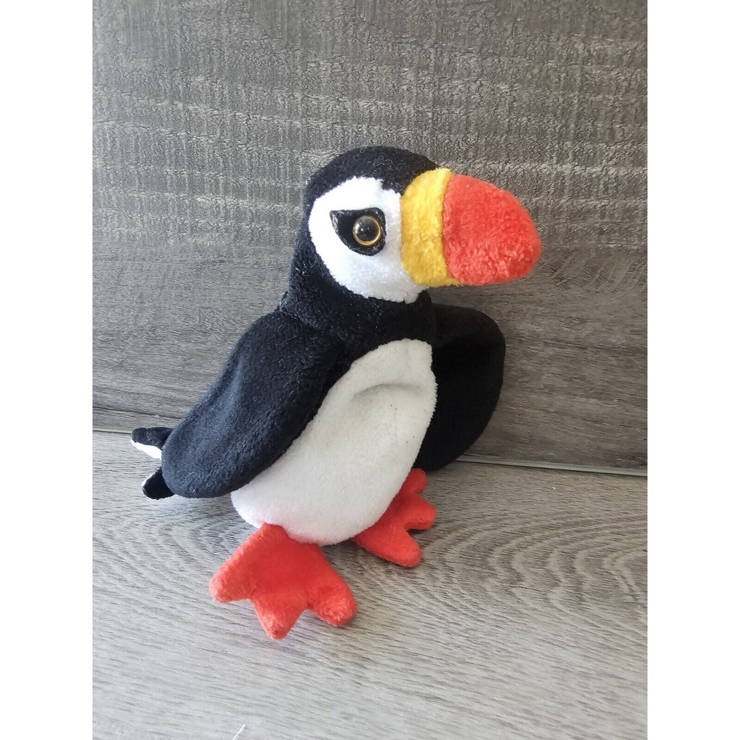 Vintage Retired Ty Beanie Babies Baby PUFFER the PUFFIN Stuffed Animal ...