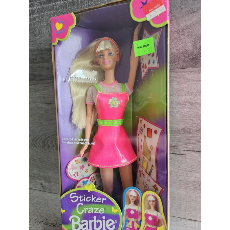 VINTAGE 1990s Mattel Sticker Craze Barbie Doll With Stickers - Etsy