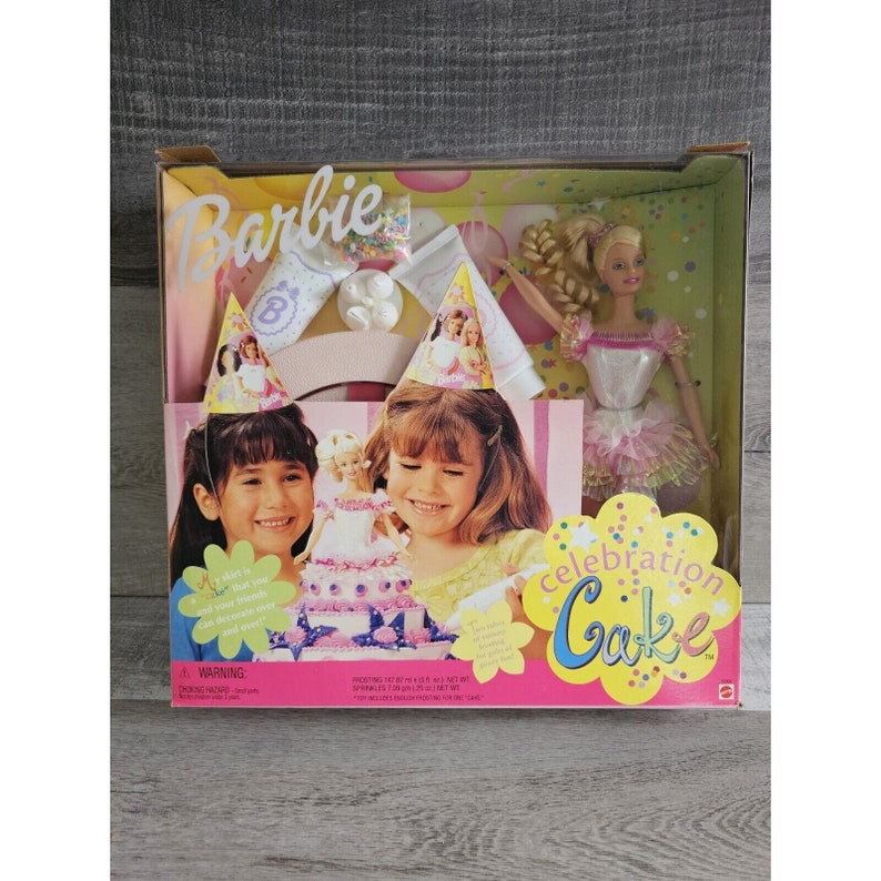 Barbie Celebration Cake Doll With Cake Skirt 1999 Mattel No. 22902 NRFB ...