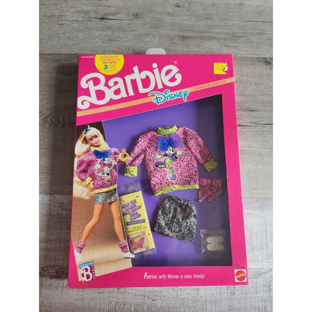 1989 Barbie Disney Character Fashion Minnie #9205 New Mattel, Inc.nip ...