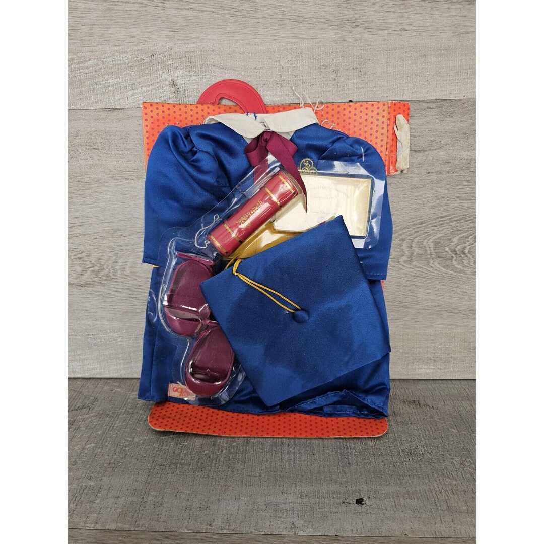 Our Generation Graduation Outfit 18" Doll Blue Robe Shoes Diploma Hat ...