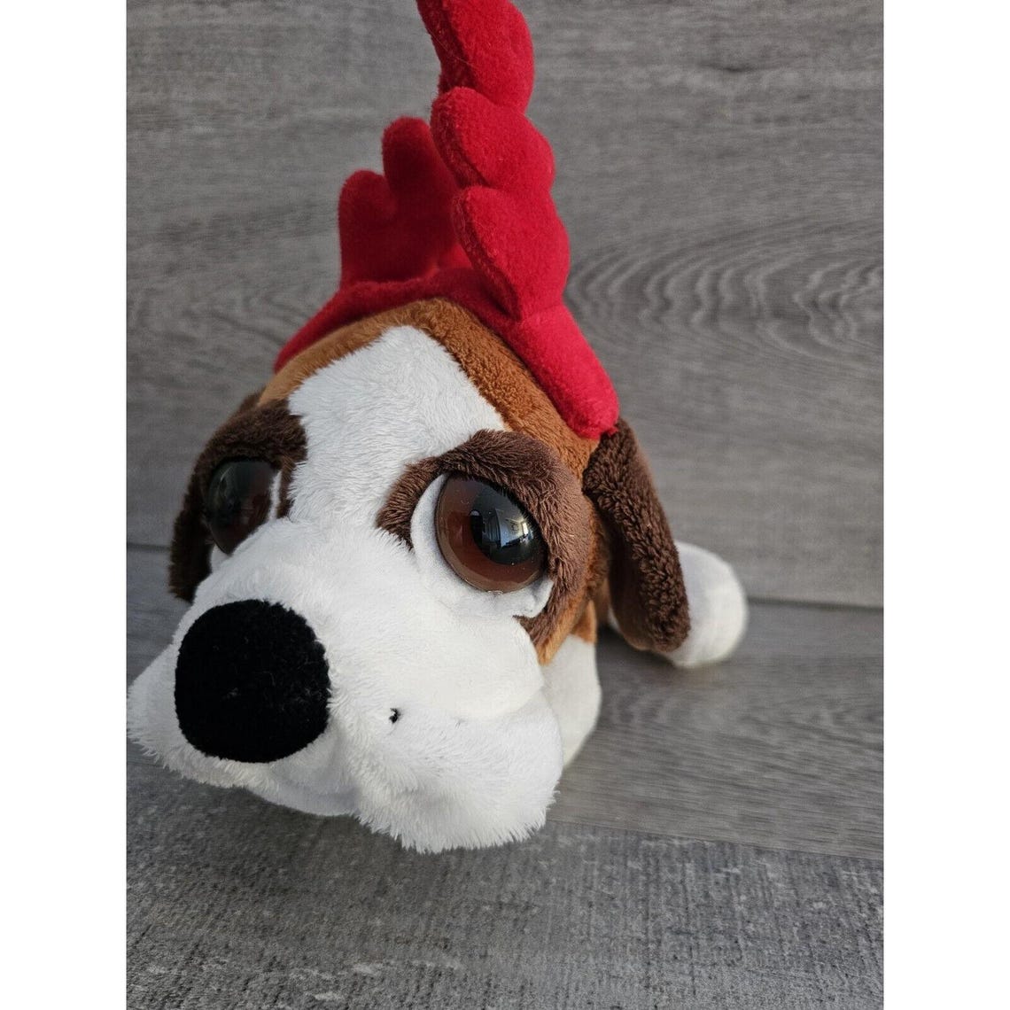 Russ Berrie Brandy St Bernard Puppy Dog Big Eyes Plush Stuffed Reindeer ...