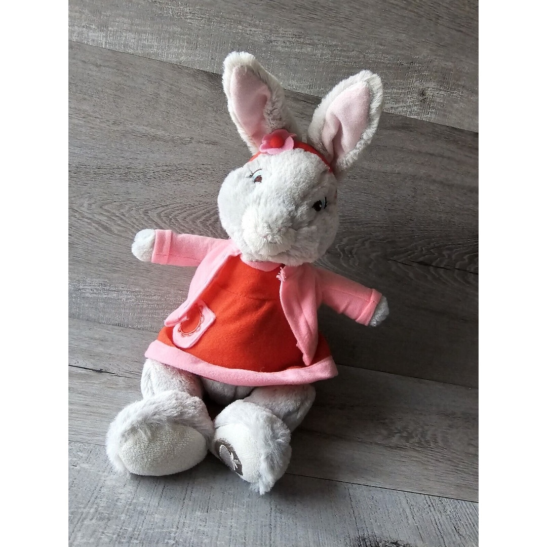 Lily Bobtail Bunny Peter Rabbit Gray Girl Rabbit Gund Nickelodeon Plush ...