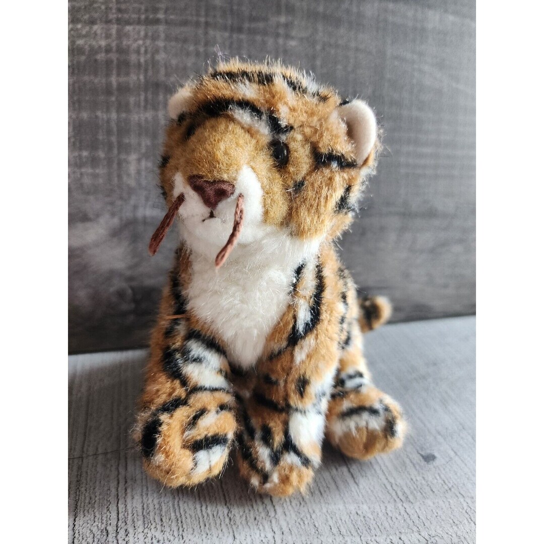 TY Beanie Baby Stripers the Tiger 2005 Realistic Stuffed Animal Plush ...