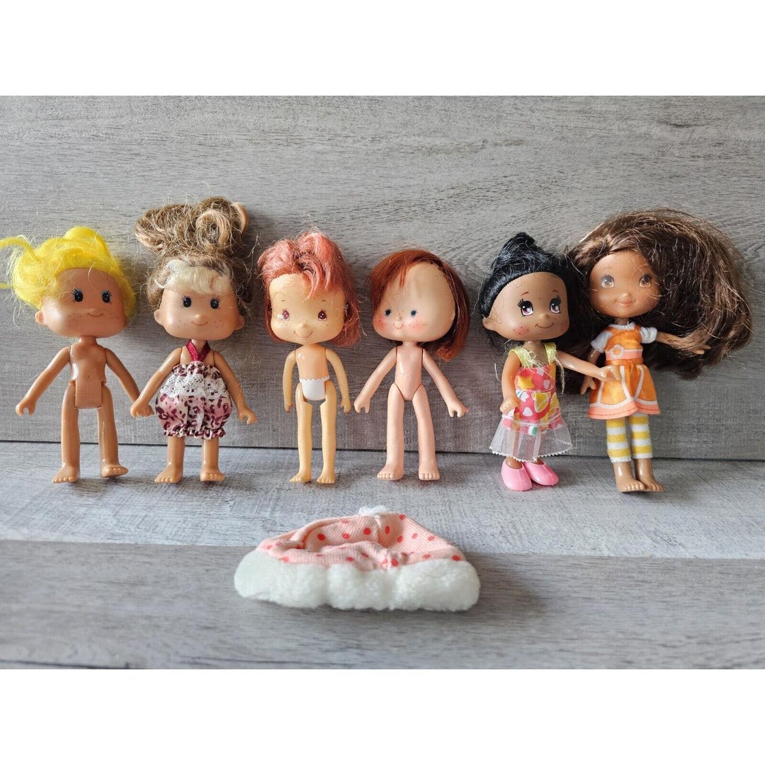 Vtg Hasbro Strawberry Shortcake Orange Blossom Doll LOT of 6 Dolls ...